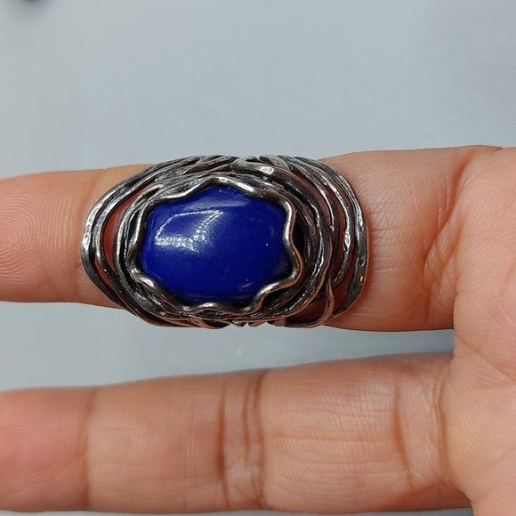 Vintage | Jewelry | Vintage Shablool Israel Didae Blue Stone Chunky ...